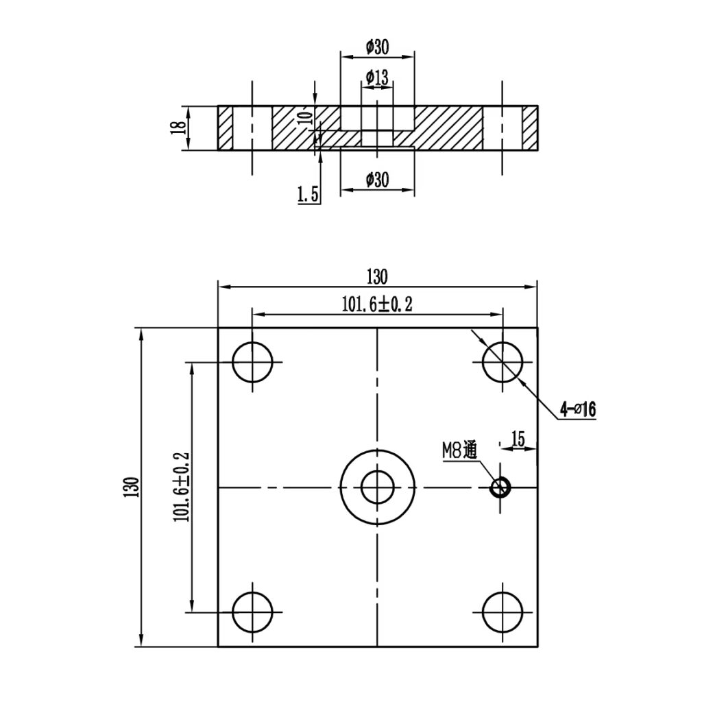 BizAutom BA-LCM-SB-4 Silo Tank Scale Mount Assembly Kit (4-Module Set ...